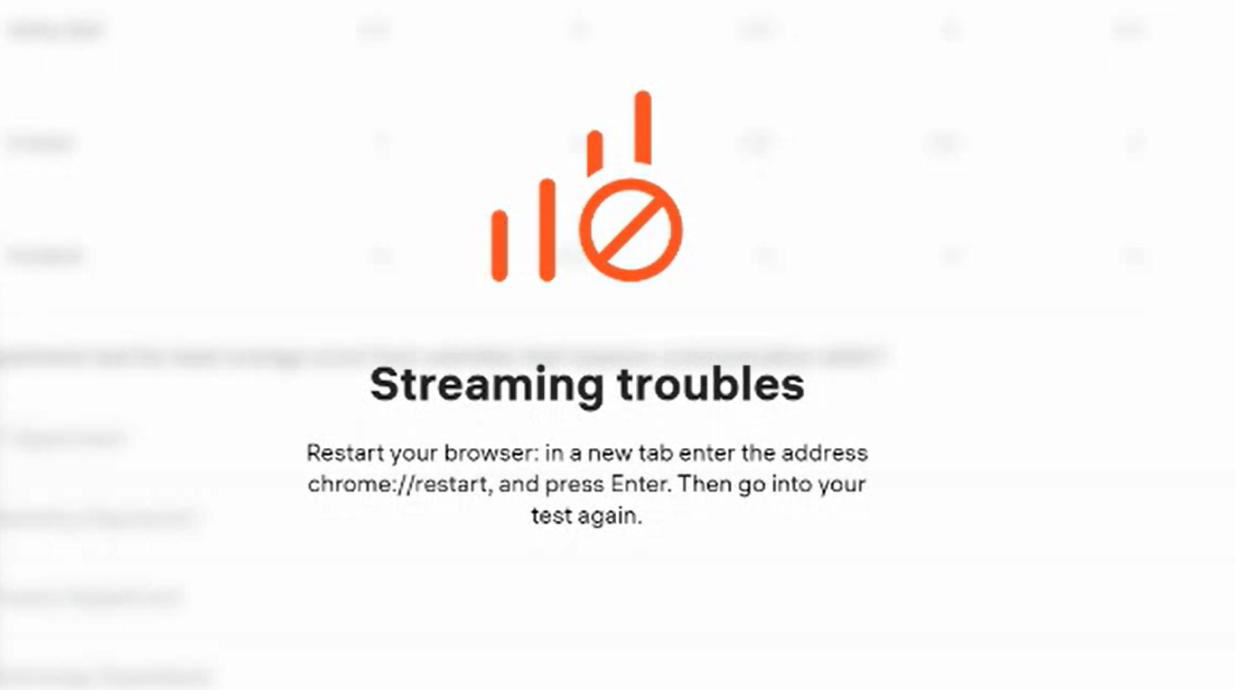 Streaming troubles